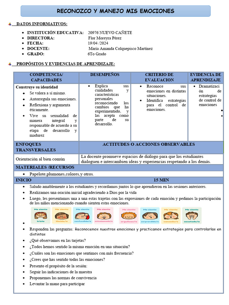 SESION DE APRENDIZAJE 25-03-24 (2) (8) (3) (2) (1) (1) (1) (1) (1) | Descargar gratis PDF | Las ...