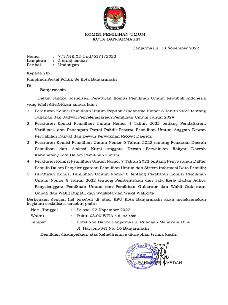 Undangan Partai | PDF