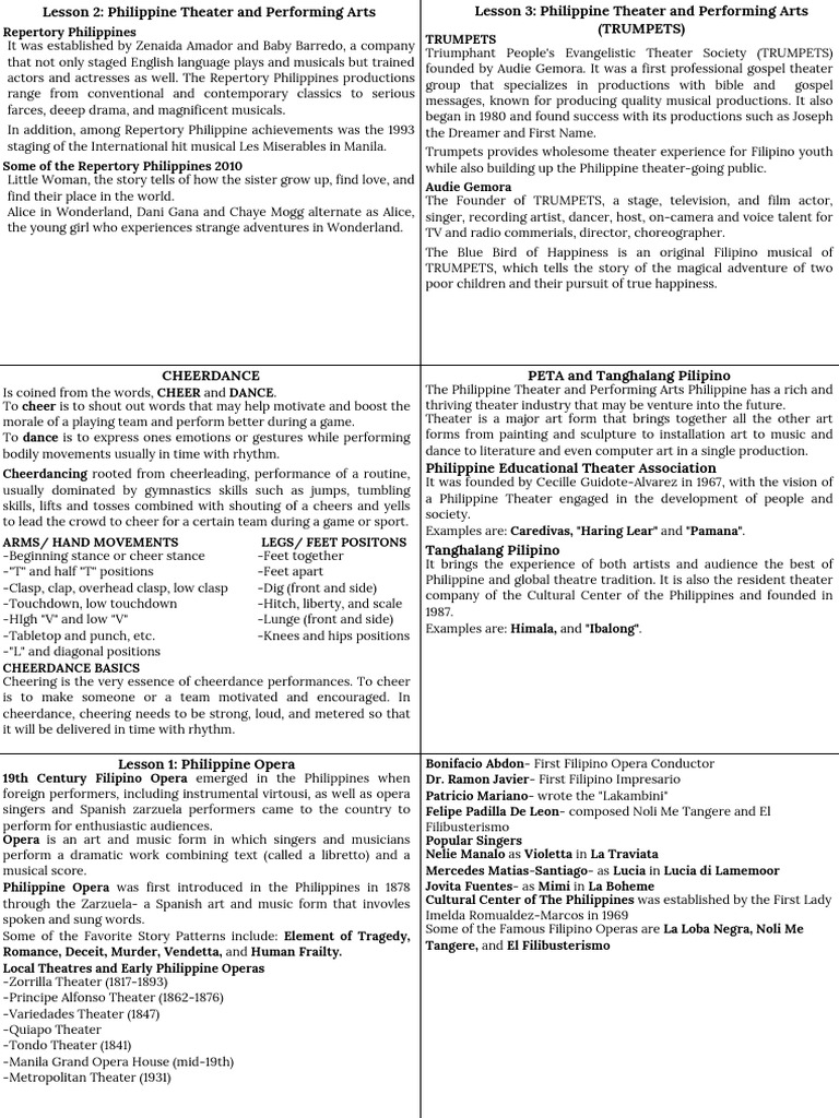 Lesson 2 Philippine Theater and Performing Arts - 20240504 - 155001 ...
