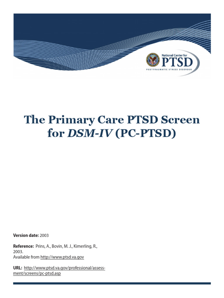 PC PTSD Screen DSM4 | PDF