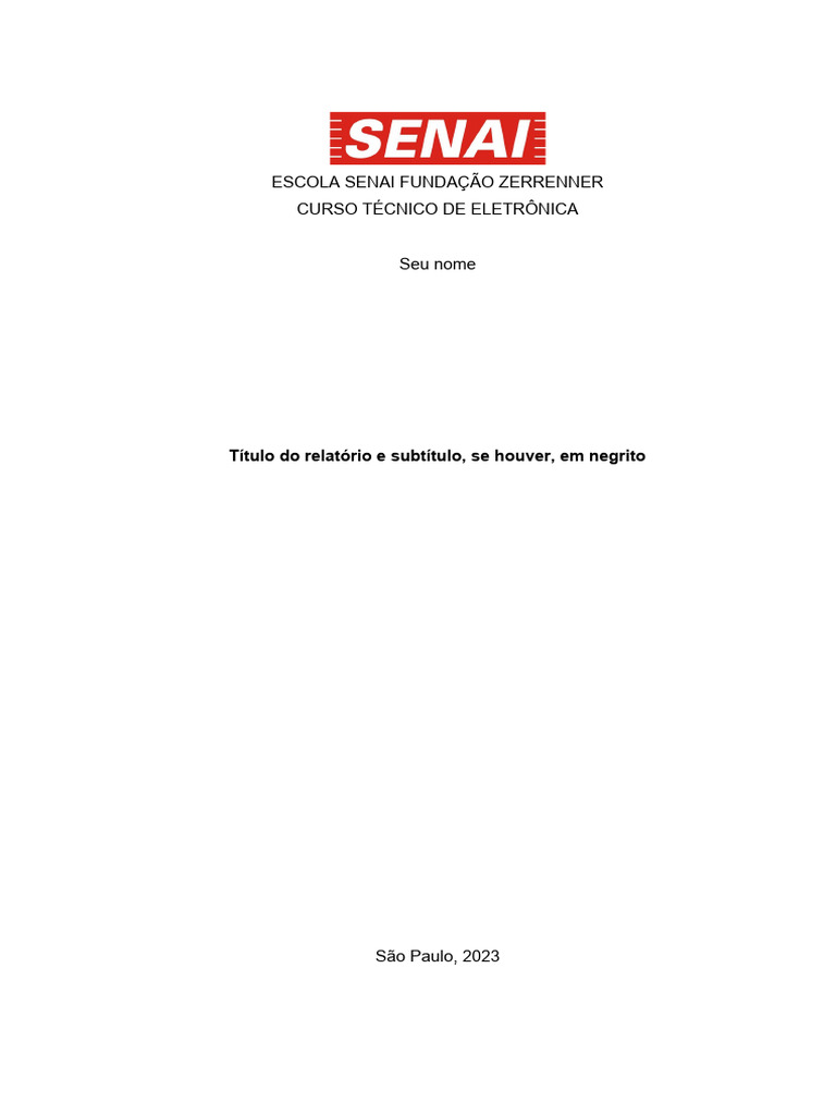 Modelo - de - Relatorio - Tecnico-Cientifico SIMPLIFICADO | PDF | Science