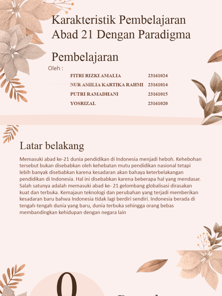 Paradiga Abad 21 | PDF | Karier & Perkembangan