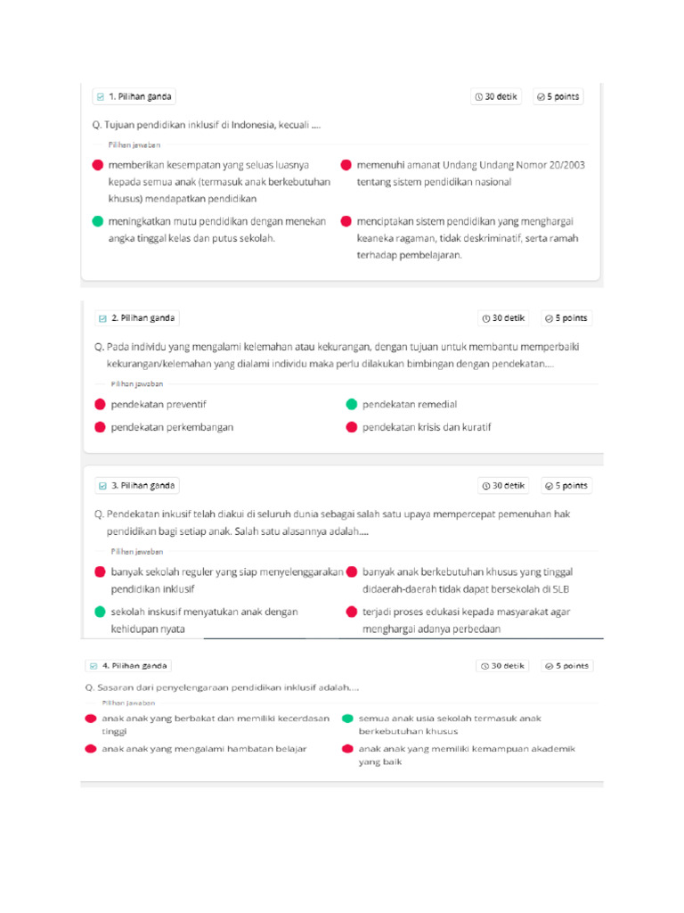 quizizz pend. inklusi | PDF
