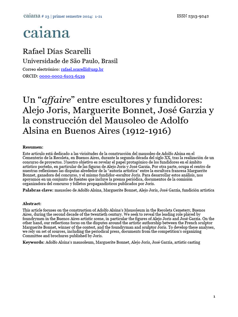 C23 L Scarelli | PDF | Escultura | Buenos Aires