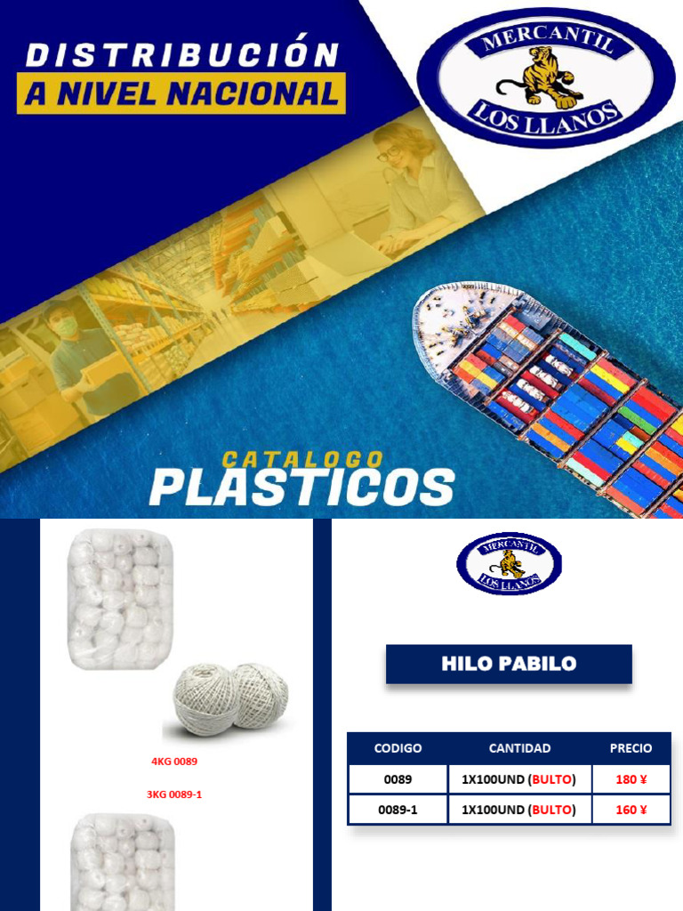 Catalogo Plasticos 06 de Enero de 2023 | PDF