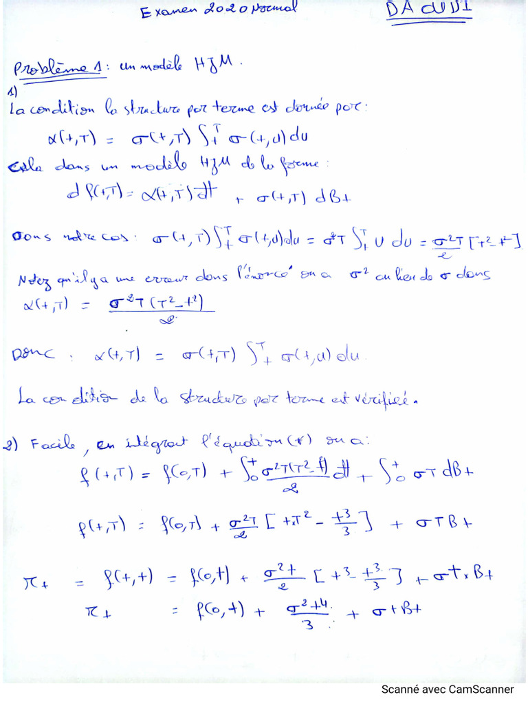 Corr Examen Normal 2020 | PDF