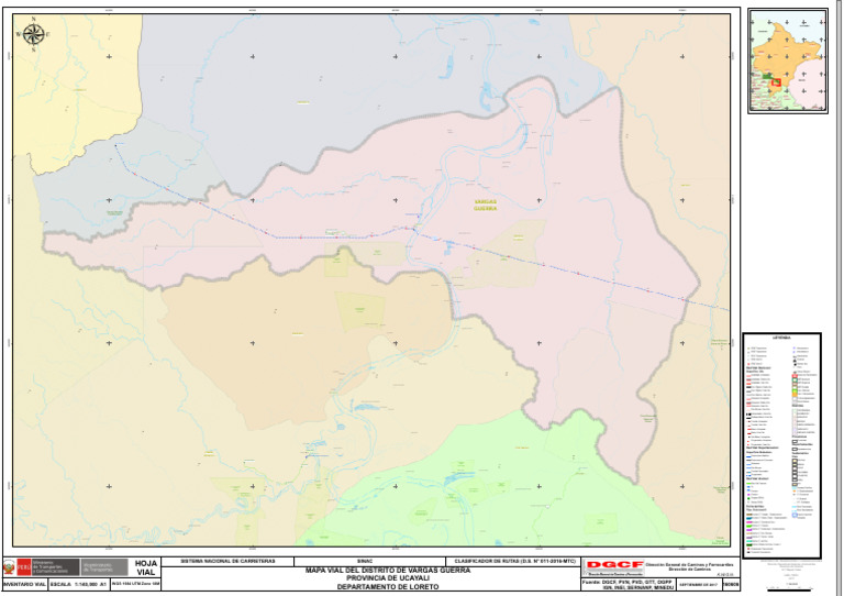 Mapa Vial del Distrito Vargas Guerra | PDF