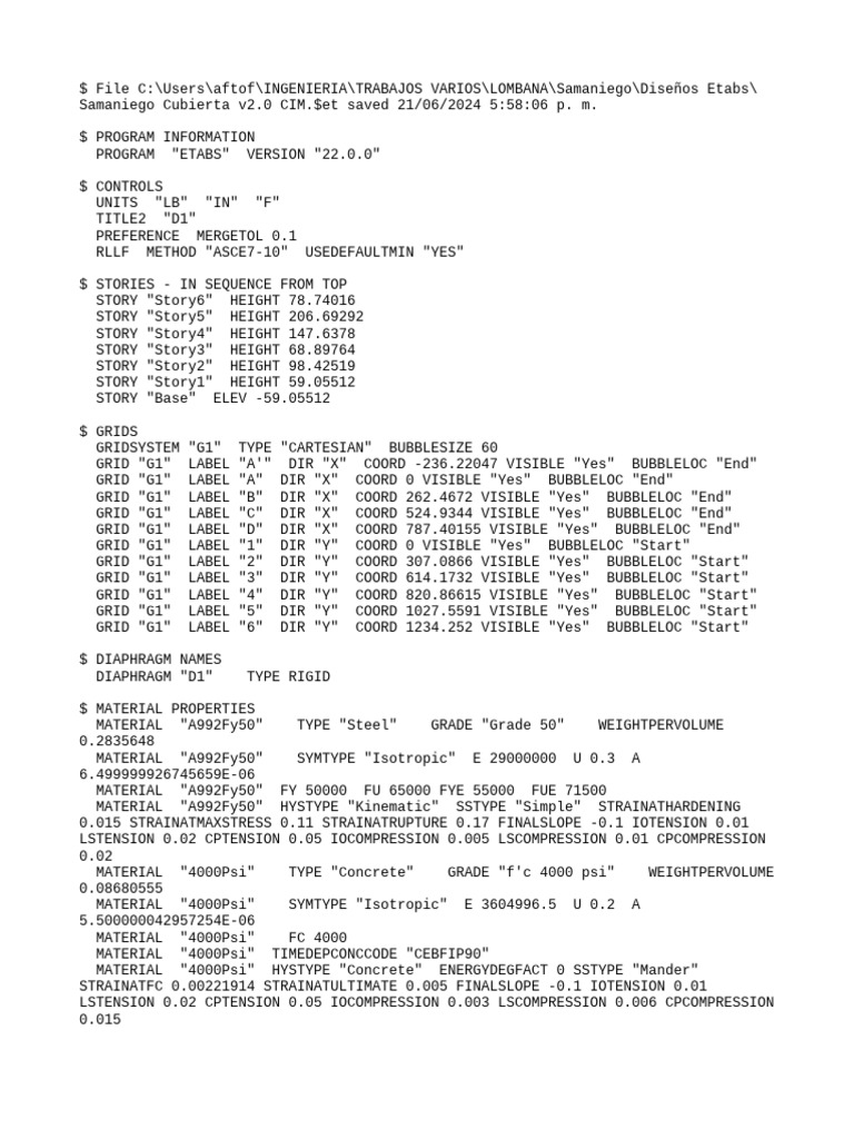 Samaniego Cubierta v2.0 CIM | PDF | Structural Engineering | Concrete
