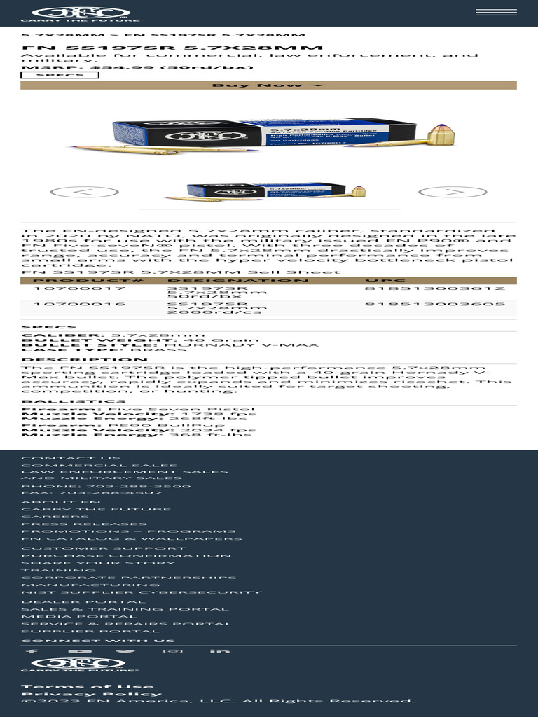 FN SS197SR 5.7X28MM FN® | PDF