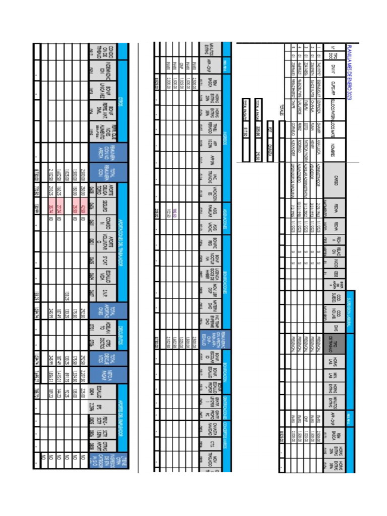 Planilla Completa | PDF