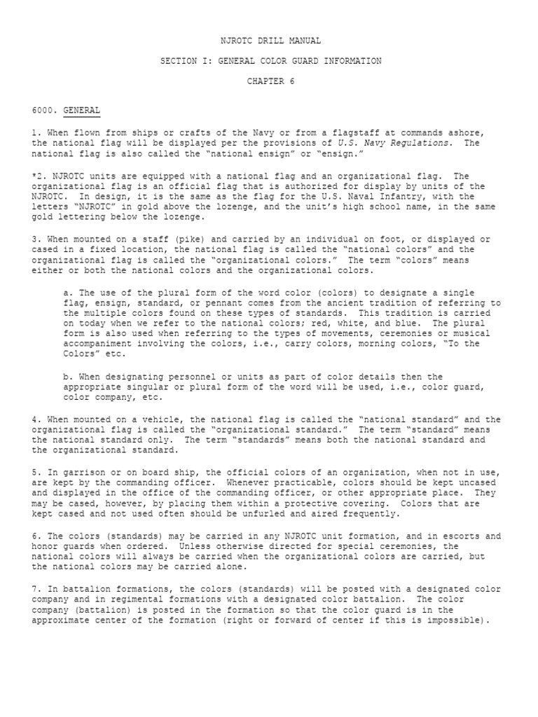 CFM 11th Ed Section 4 | PDF | Flag | Company (Military Unit)