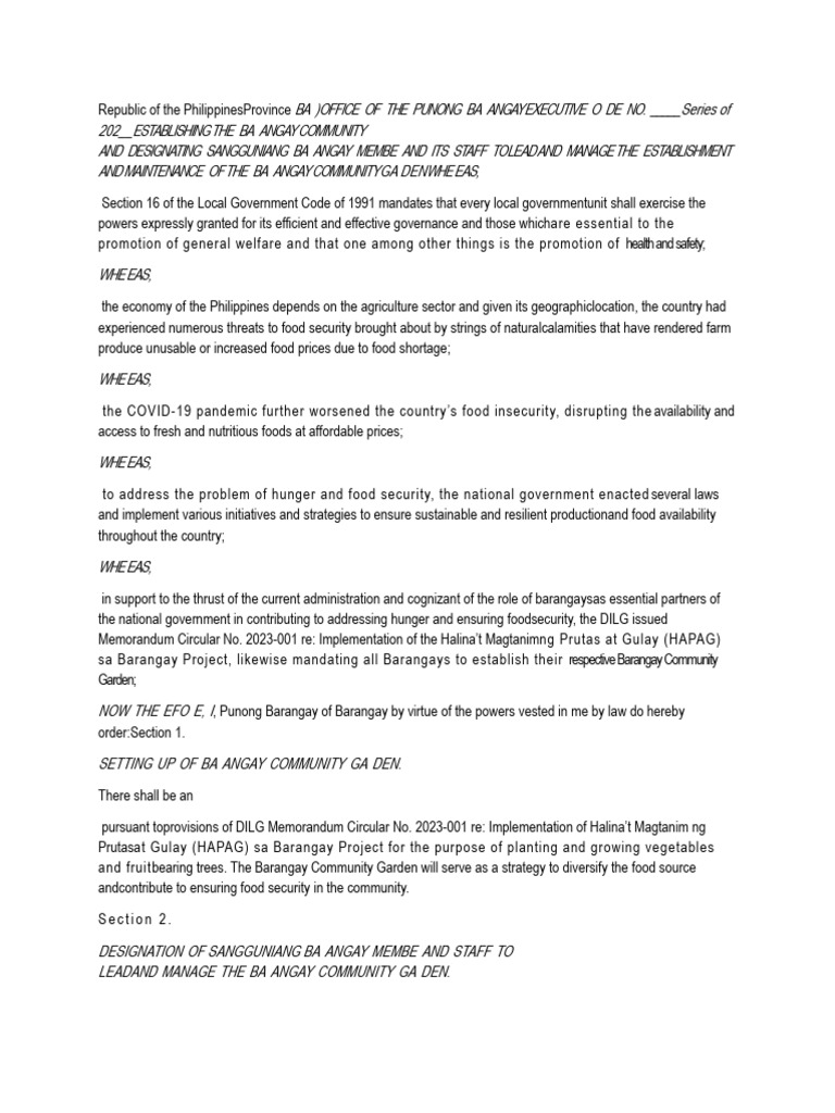 BCG 1 | PDF | Food Security | Agriculture