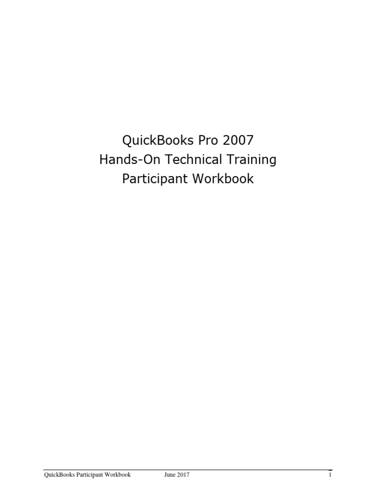 QuickBooks Participant Guide | PDF | Quick Books | Balance Sheet
