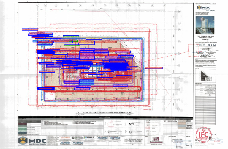 Ifc-cw-Ar-046_ Typical 8th-14th Architectural Wall Staking Plan Rev.0 ...