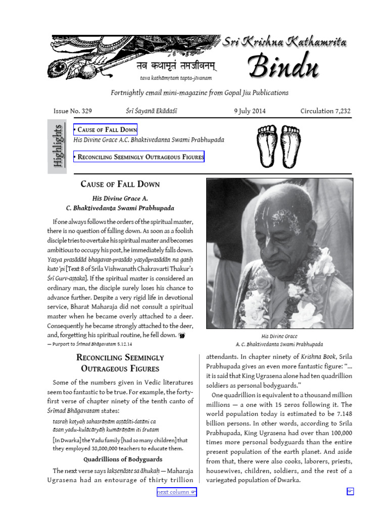 Bindu 329 Reconciling Seemingly Outrageous Figures | PDF | Bhagavata Purana | Hindu Mythology