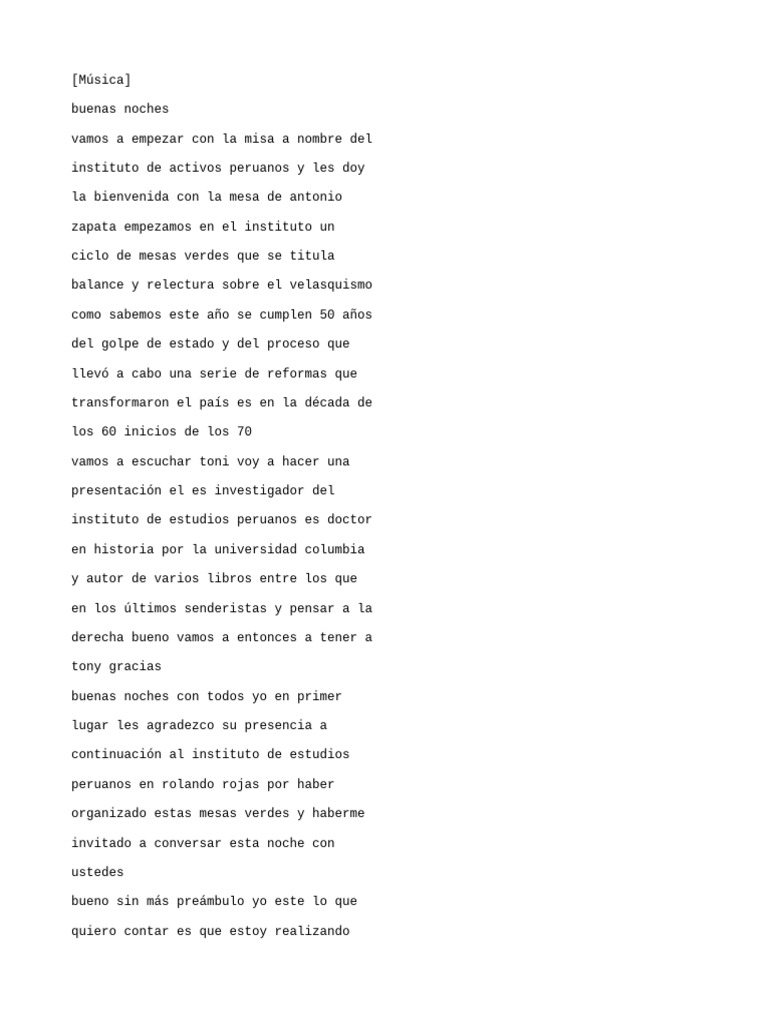 (Spanish (Auto-Generated) ) Velasco, Los Tres Ãºltimos Aã Os ...