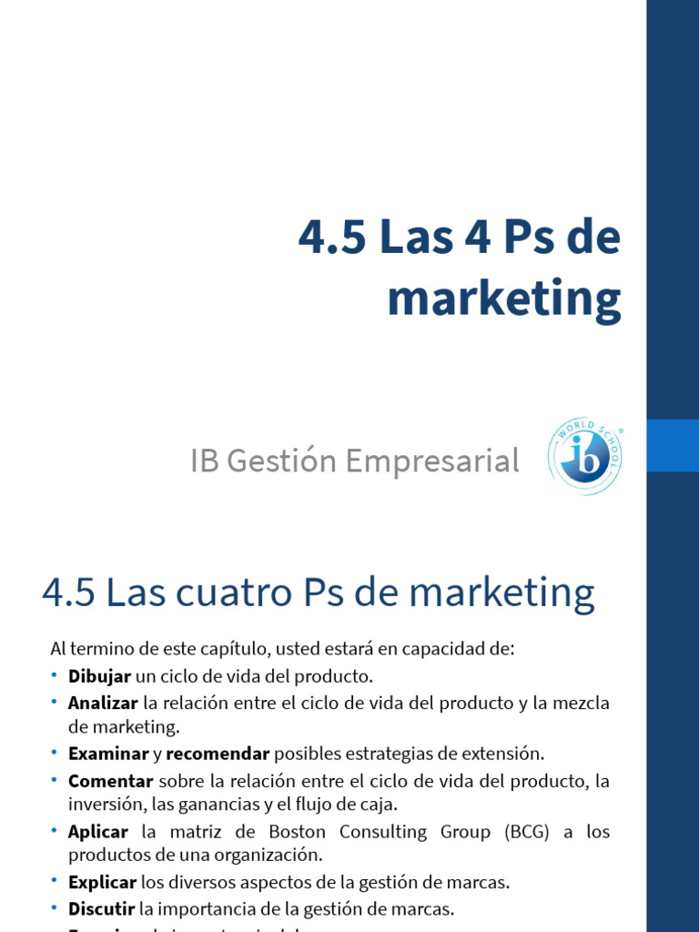 4.5 Las 4 Ps de Marketing | PDF | Marca | Marketing