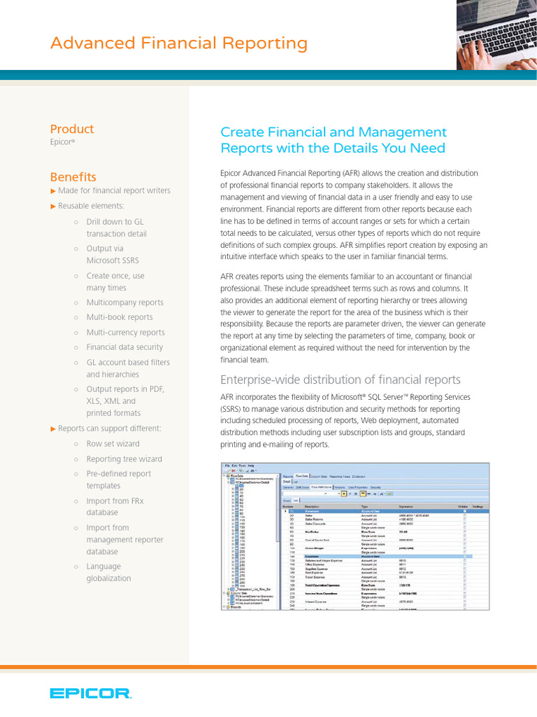 Epicor Advanced Financial Reporting FS ENS | PDF | Trademark ...