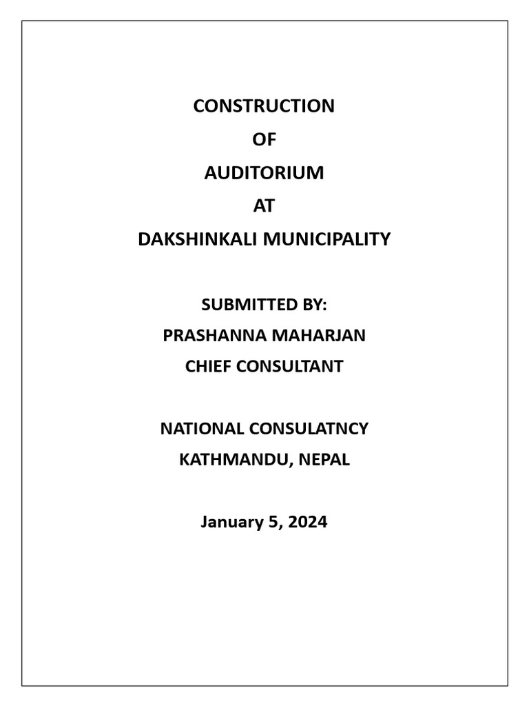 proposal | PDF | Building Materials | Economies