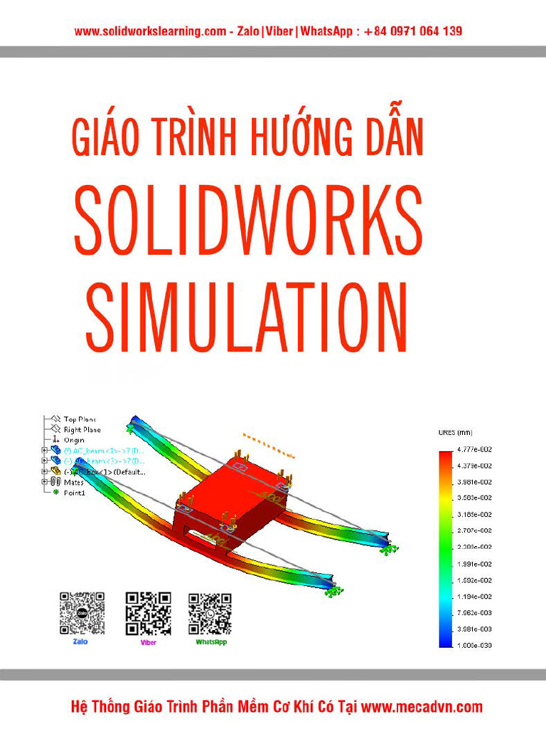 Giáo Trinh SolidWorks Simulation - Mô Phỏng Động, Phân Tích Lực Với Solidwork | PDF