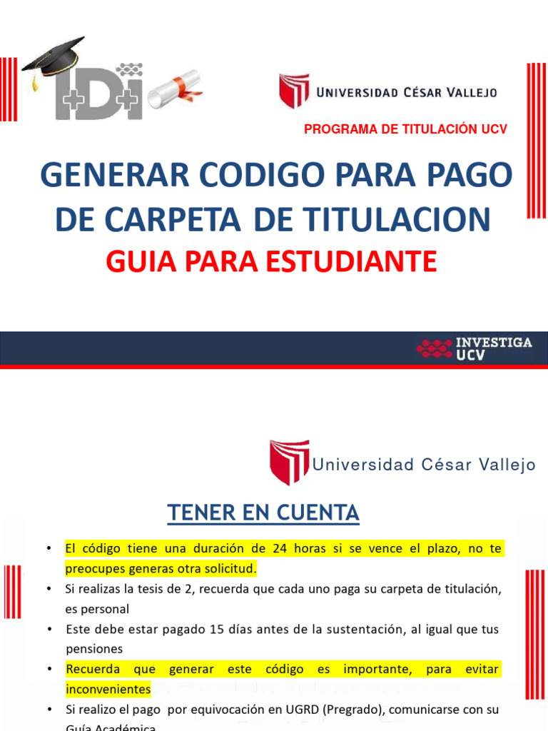 Tutorial - Pago de Carpeta de Titulacion 2024 | PDF | Bancario | Pagos