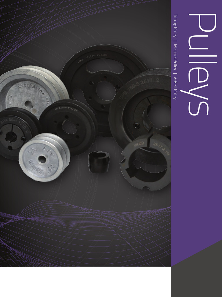 Timing Pulley Catalogue Overview | PDF | Manufactured Goods