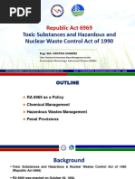 Ra 6969 | PDF | Hazardous Waste | Waste Management