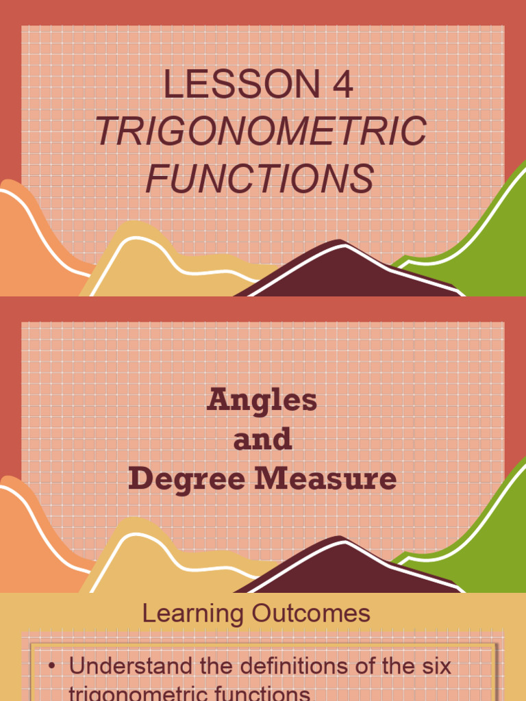 Lesson 4.Ppt | PDF | Trigonometry | Trigonometric Functions