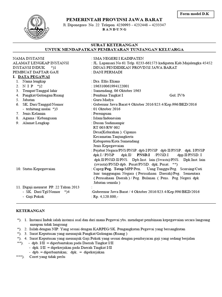 Contoh SKUMPTK | PDF
