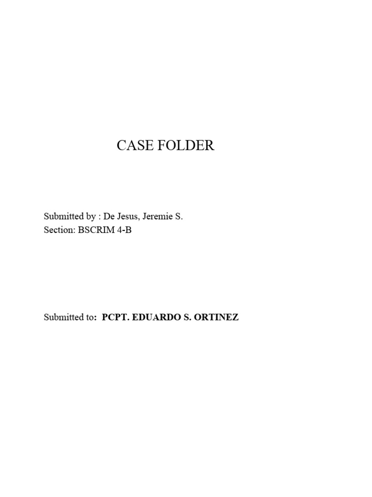 CASE-FOLDER-CDI- | Download Free PDF | Search Warrant | Affidavit