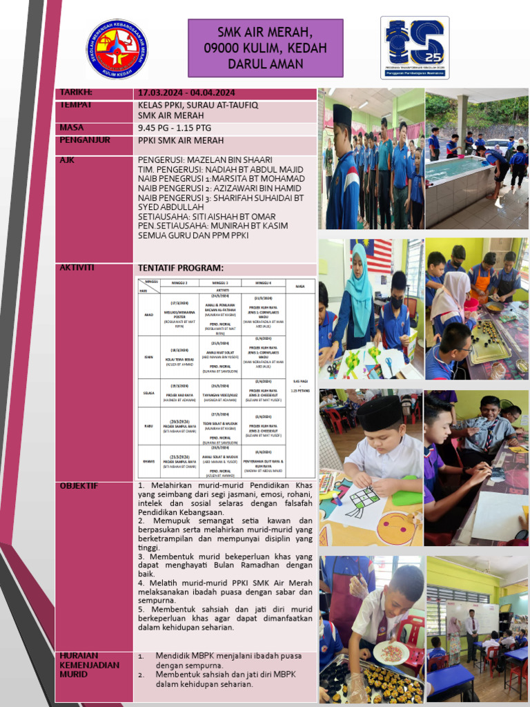 Opr Program Ihya Ramadan Ppki 2024 | PDF