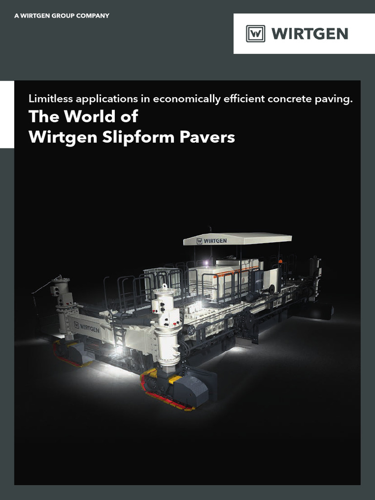 Wirtgen Slipform Pavers Overview | PDF | Concrete | Belt (Mechanical)