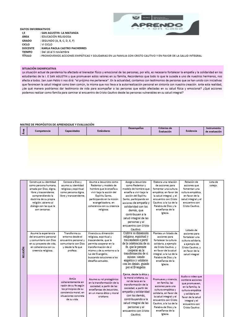 Experiencia de Aprendizaje #08 | PDF | Arca de la Alianza | David