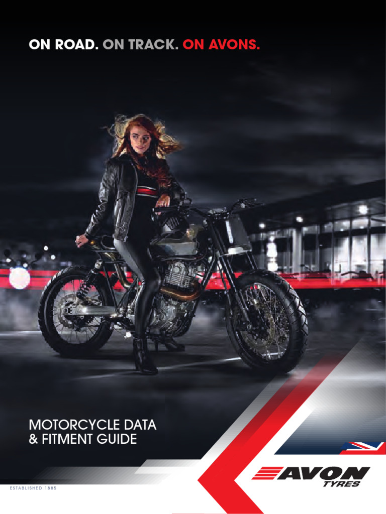 Avon Motorcycle Tyre Fitment Guide | PDF | Tire | Inch