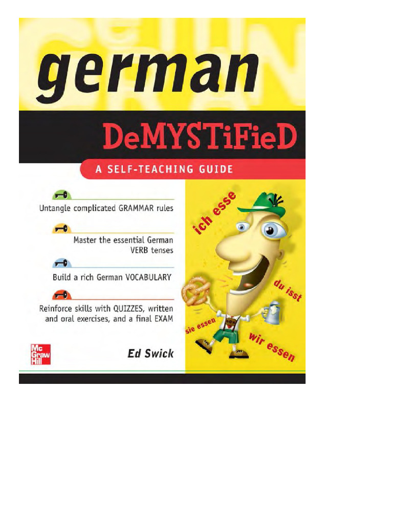 German Demystified Self Teaching Guide e Swick | PDF