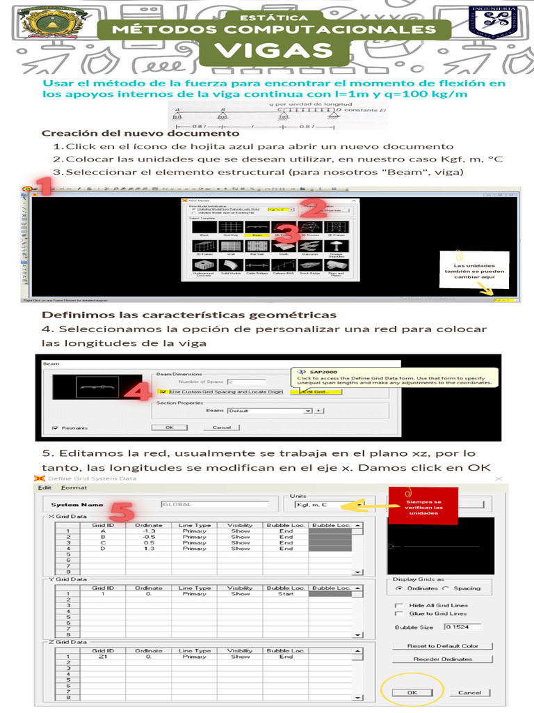 Método Computacionales SAP2000 Vigas | PDF | Viga (Estructura) | Ingeniería mecánica