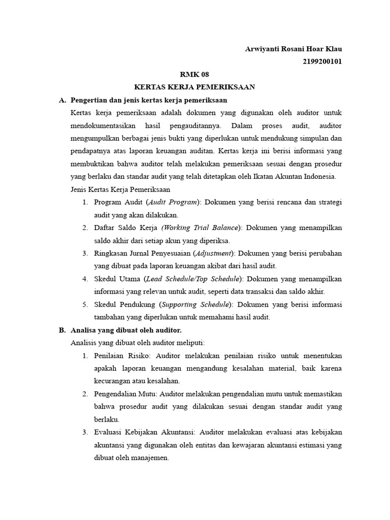 Bukti Audit | PDF | Pengelolaan Keuangan & Uang