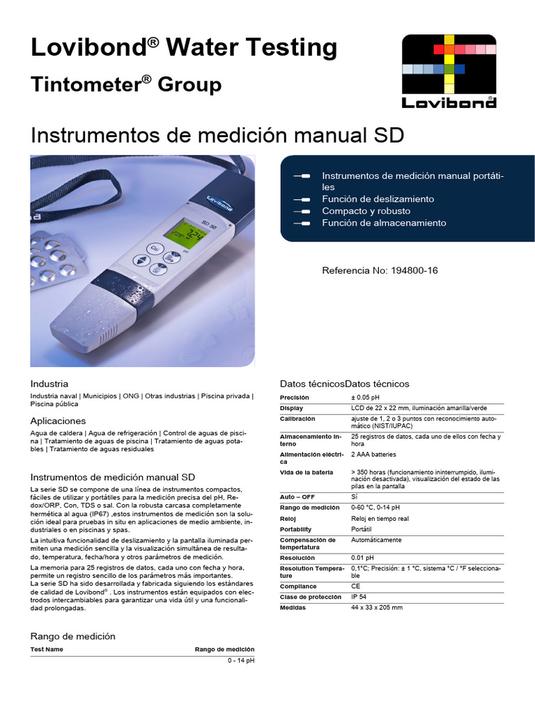 Medidor de PH (Ph-Metro o Potenciómetro) | PDF | Metrología | Química ...