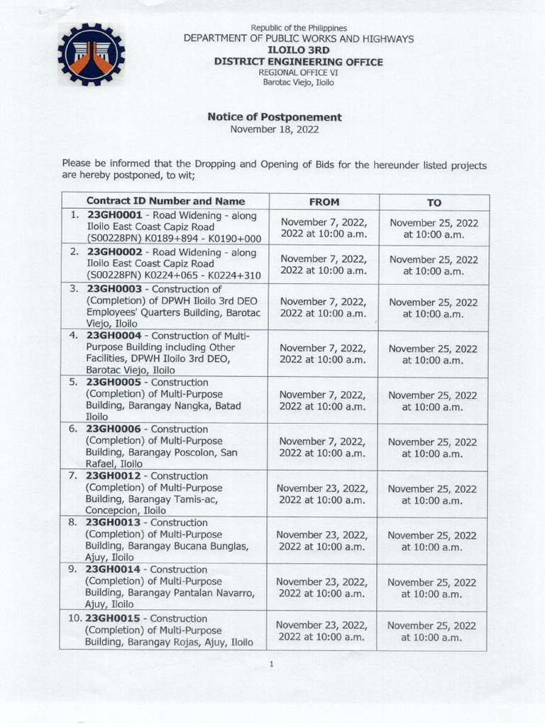 Revised Design of Standard DPWH District Engineering | PDF