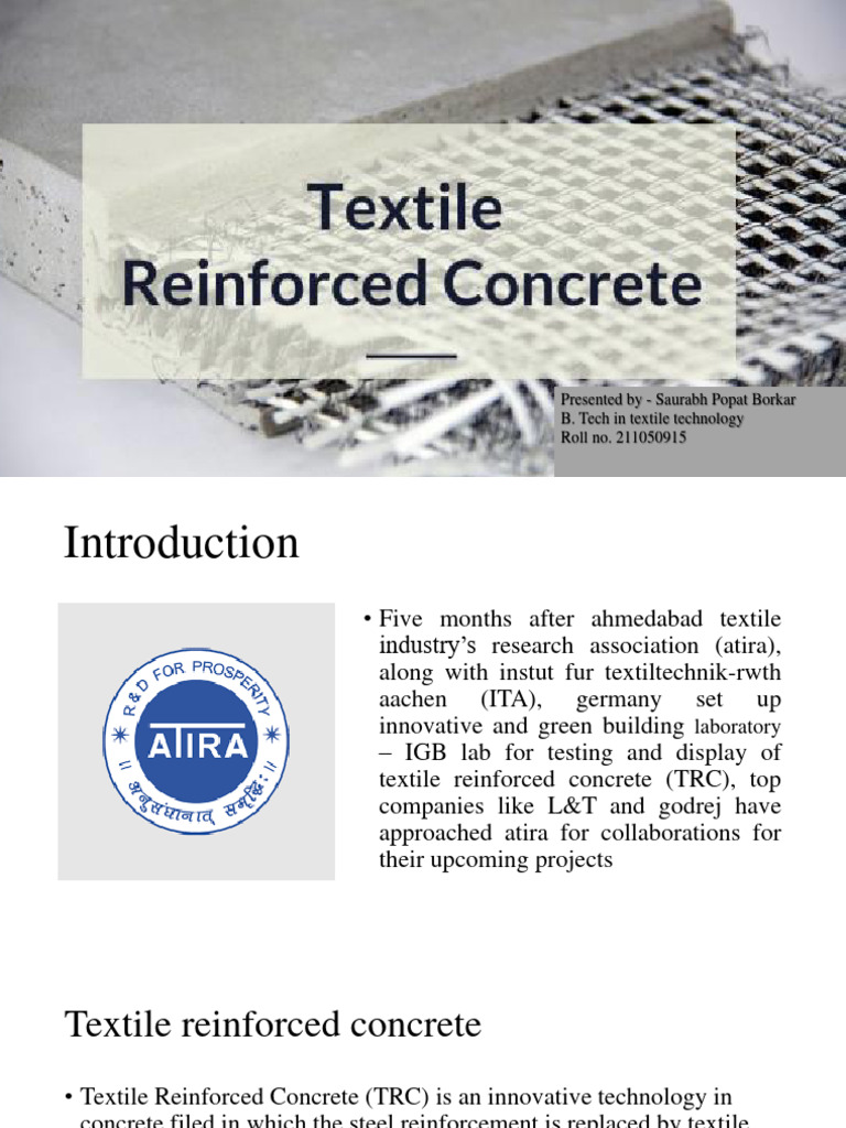 Textile Reinforced Concrete Overview | PDF | Reinforced Concrete | Fibers