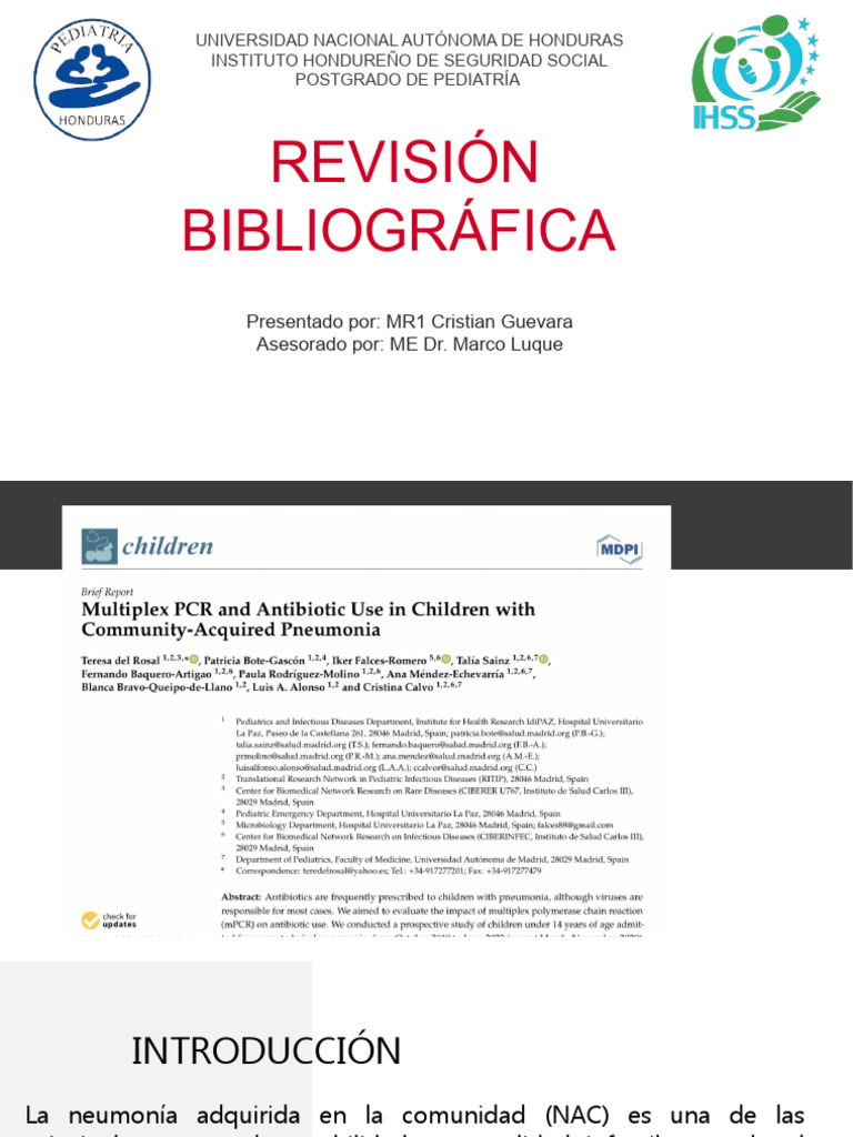 Impacto de mPCR en antibióticos en NAC | PDF | Neumonía | Cuidado de la ...