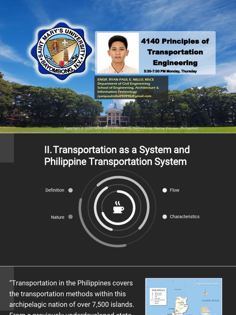II. Transportation in The Philippines | PDF | Light Rail | Rapid Transit