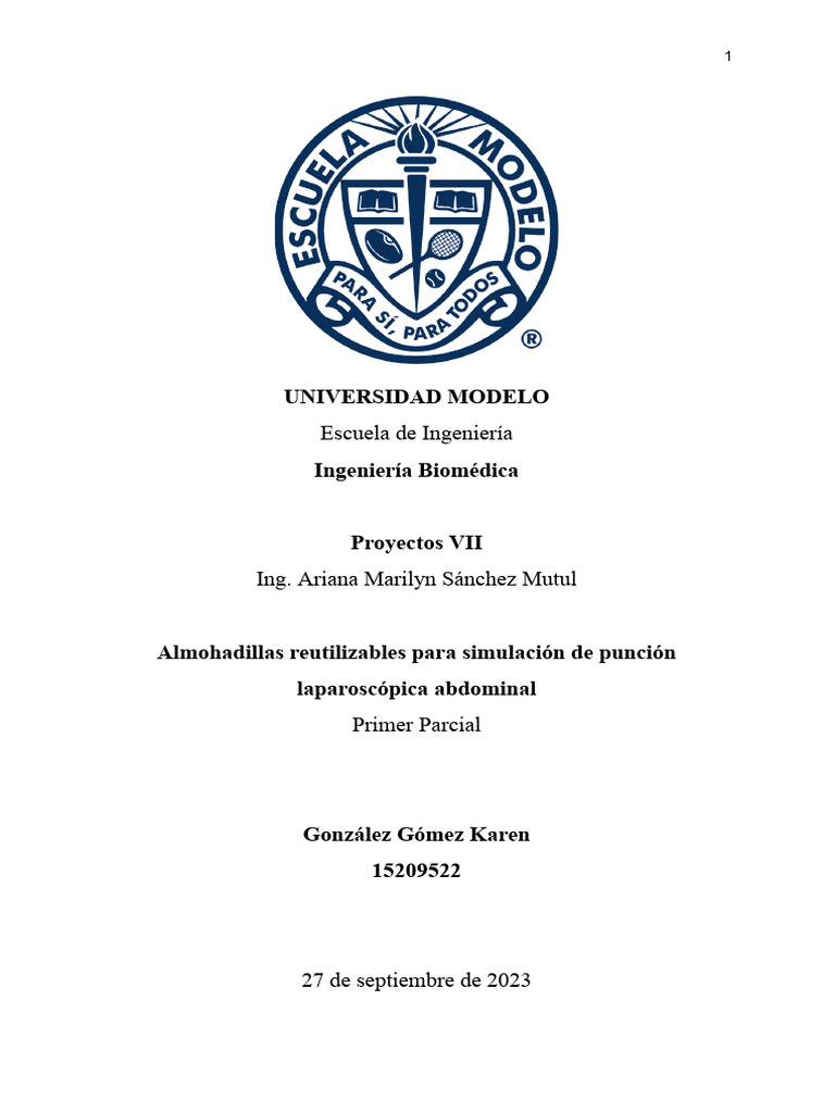 Almohadillas Laparoscópicas - Anteproyecto - Borrador | PDF | Cirugía | Medicina CLINICA
