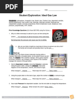 PhET Gas Laws Intro | PDF | Gases | Temperature