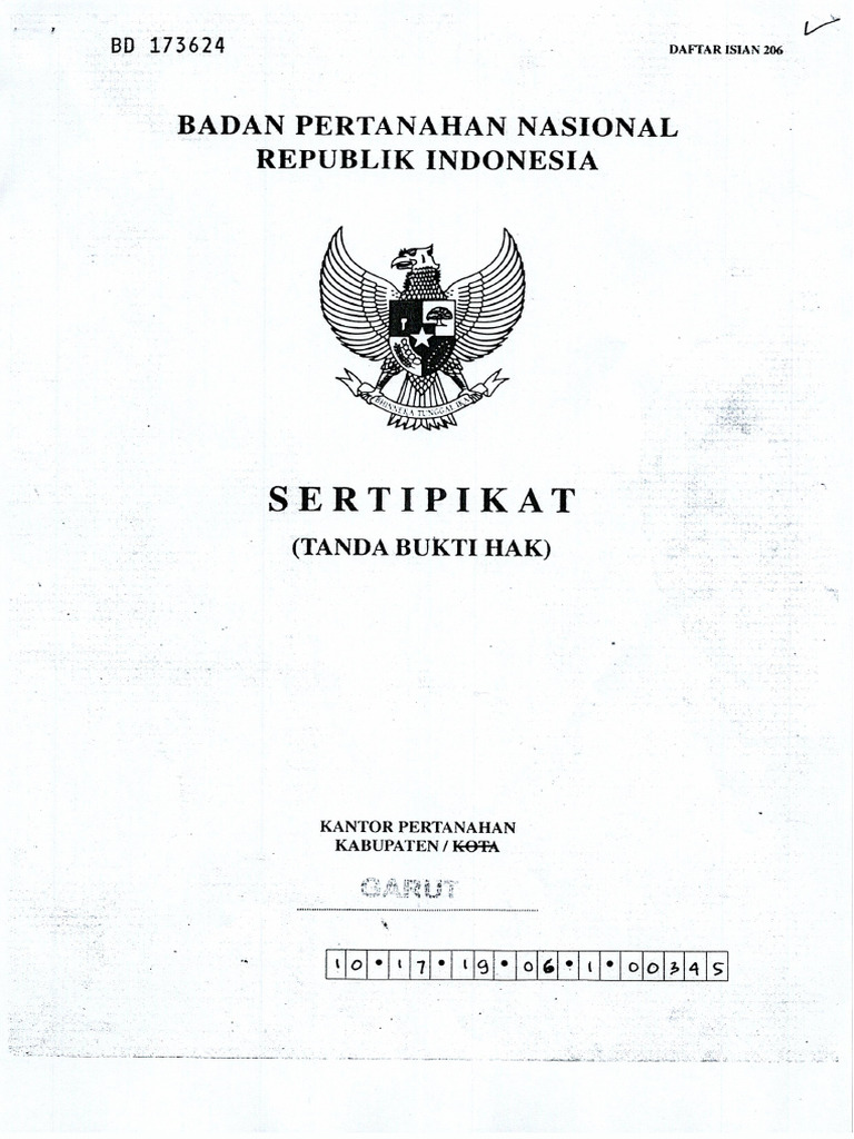 Sertifikat Mas Yanto - 0001 | PDF