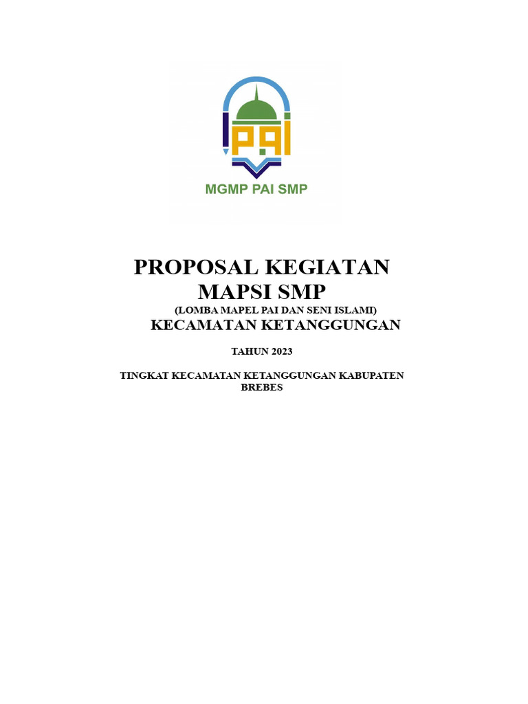 Lomba MAPSI SMP 2023 Ketanggungan | PDF