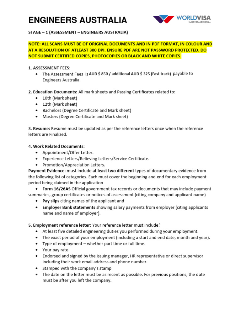 Engineers Australia Checklist (5) | PDF