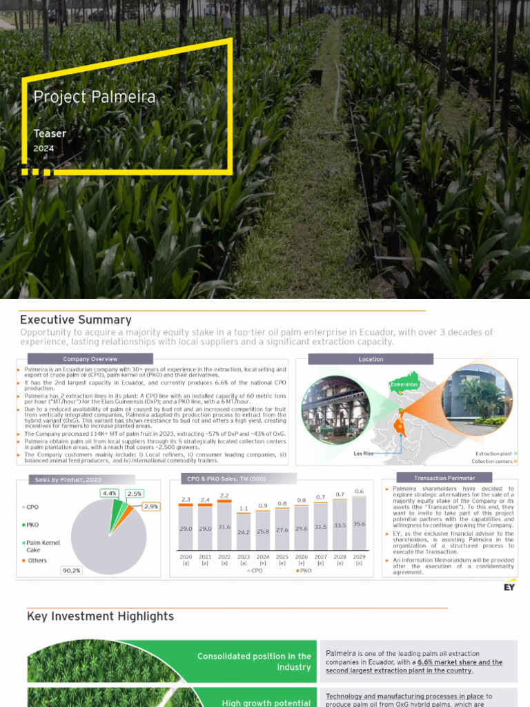 Project Palmeira - Teaser | PDF