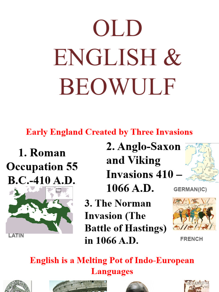 Old English & Beowulf (Bai Giang 2023-2024) | PDF | Beowulf | English Heroic Legends