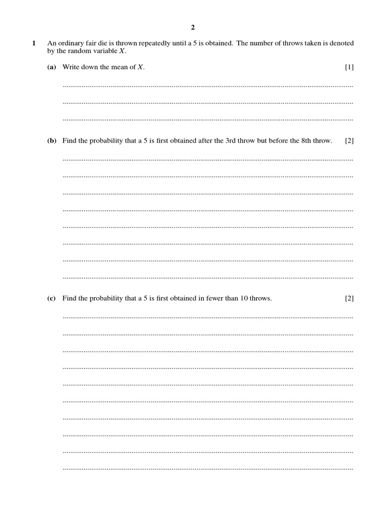 REVISION P5 QP Practice | Download Free PDF | Mean | Standard Deviation